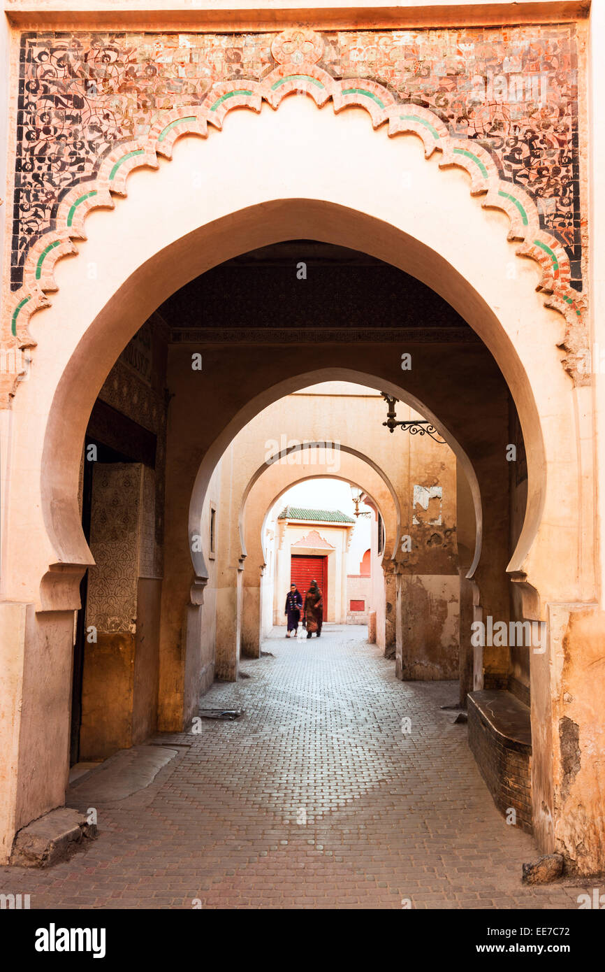 The Medina arch in Marrakesh, Morocco, Africa Stock Photo - Alamy