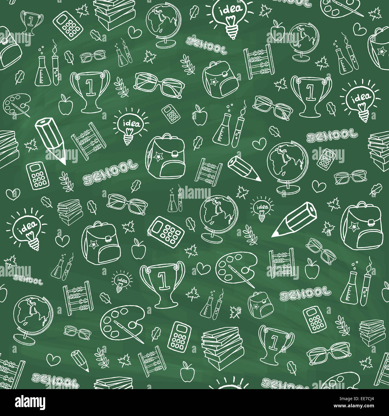 Hand drawn colorful school background Stock Photo - Alamy