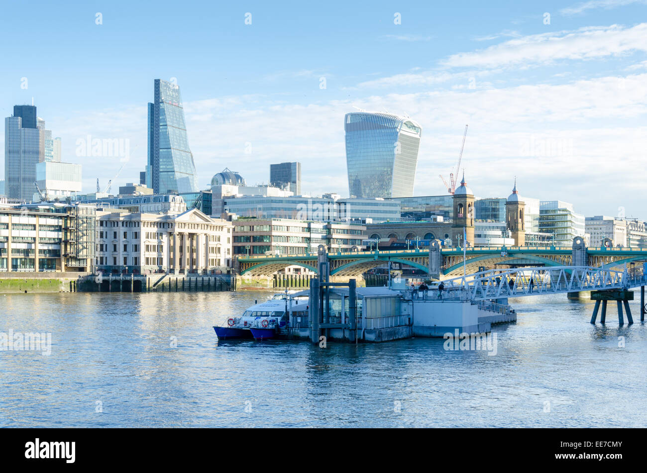 Bankside Pier on the river Thames. London, UK Stock Photo - Alamy