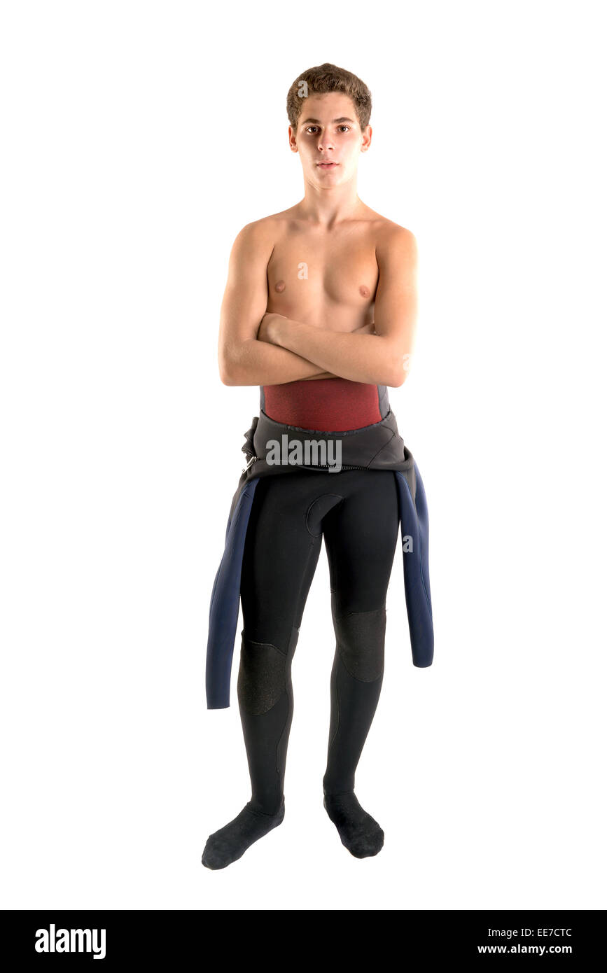 Teenager boy posing Cut Out Stock Images & Pictures - Alamy