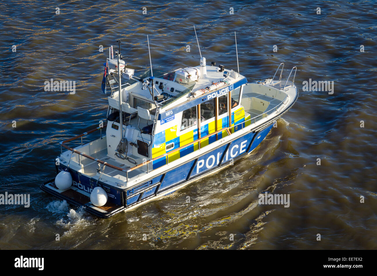 UK Police boat on the Thames. London, UK Stock Photo - Alamy