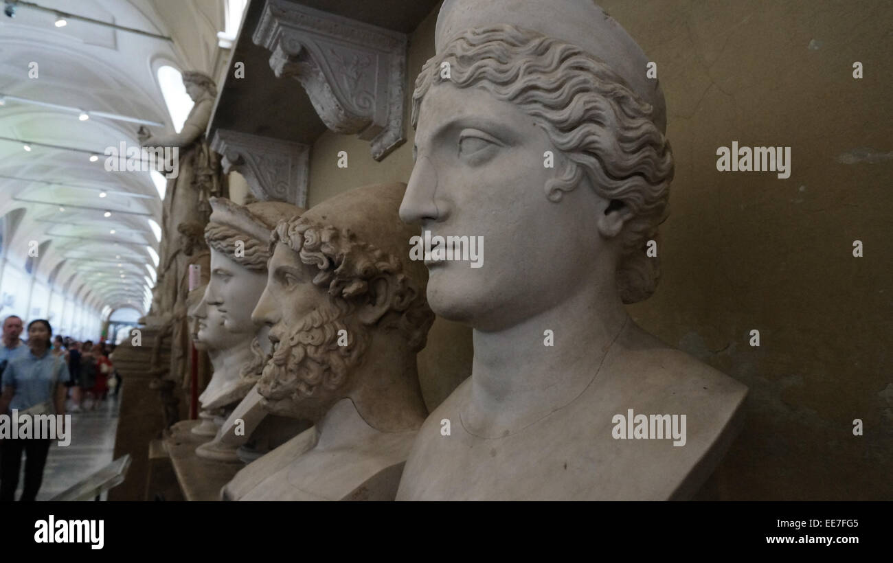 Greece sculptures in Vatican museum, Italy Stock Photo - Alamy