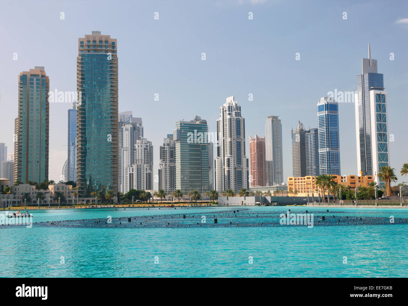 Skyscrapers and construction of office buildings hi-res stock ...