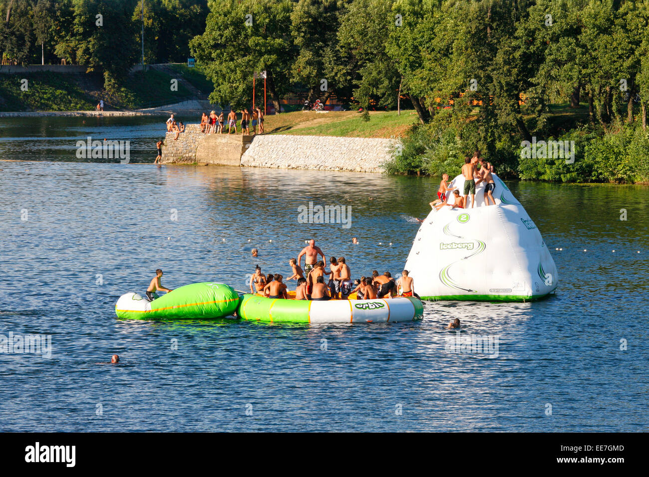 Karlovac, river Korana, Croatia Stock Photo - Alamy