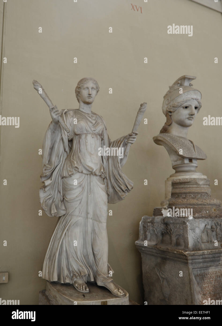 Greece sculptures in Vatican museum, Italy Stock Photo - Alamy