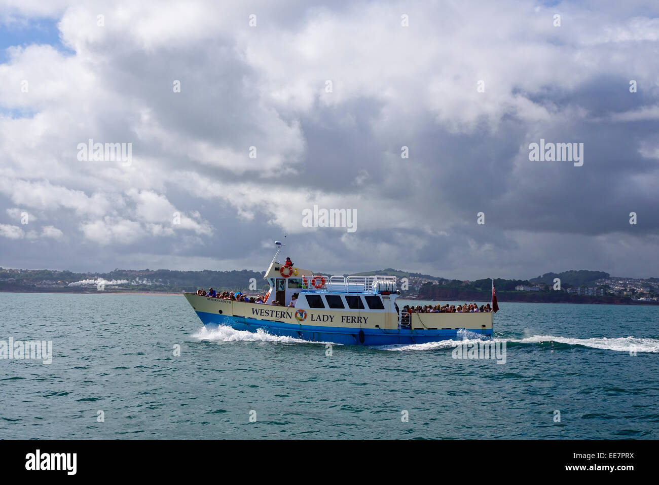 The western lady ferry touring around Torbay Stock Photo - Alamy
