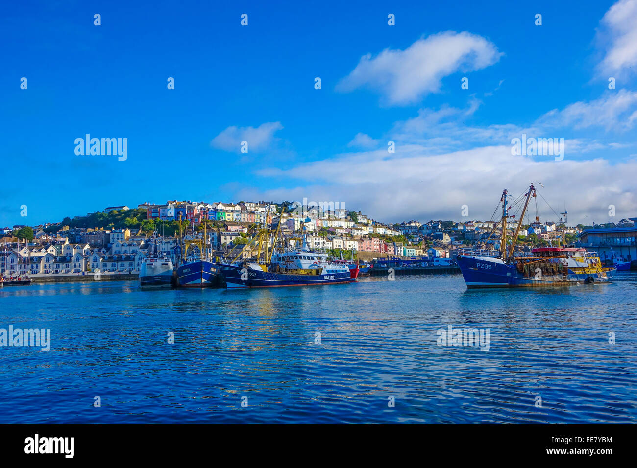Trawlers Brixham Devon England "United Kingdom Stock Photo - Alamy
