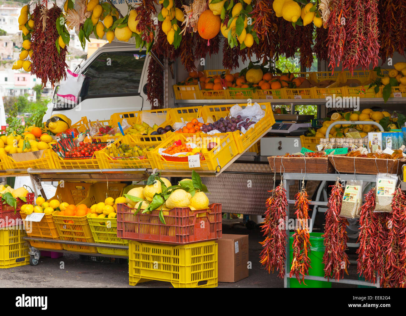 Fresh fruits and vegetables, Sorrento, Italy Stock Photo - Alamy