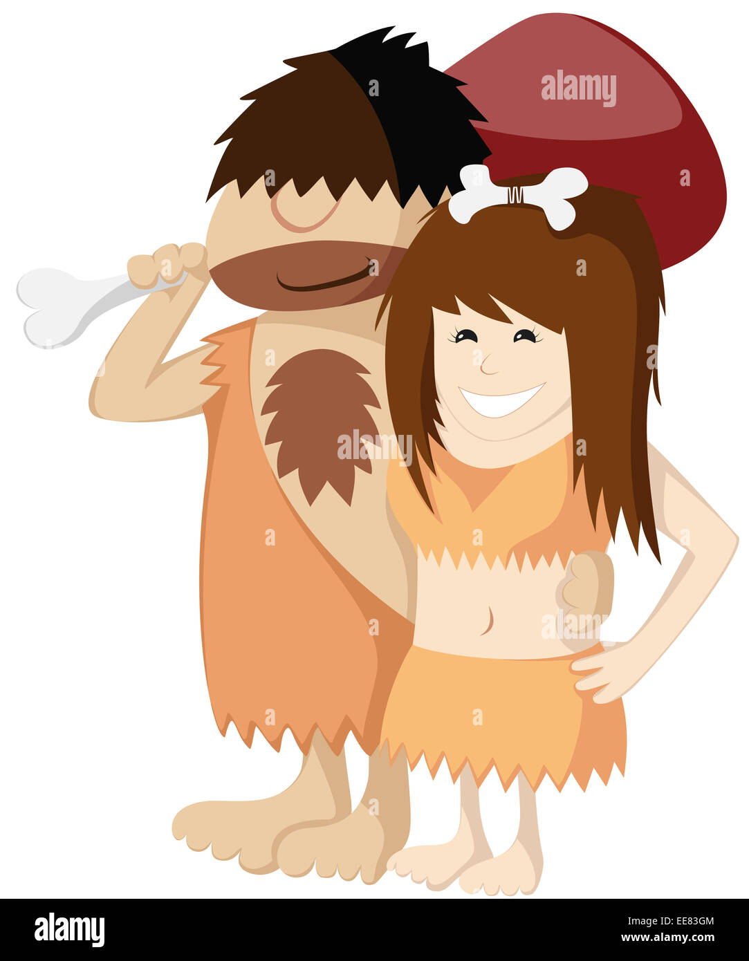 Neanderthal man and woman hi-res stock photography and images - Alamy