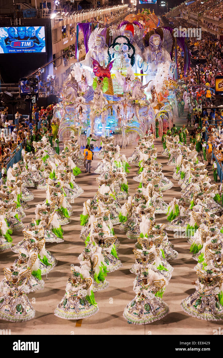 Rio de Janeiro, Brazil, 15th February 2010 - Samba school presentation ...