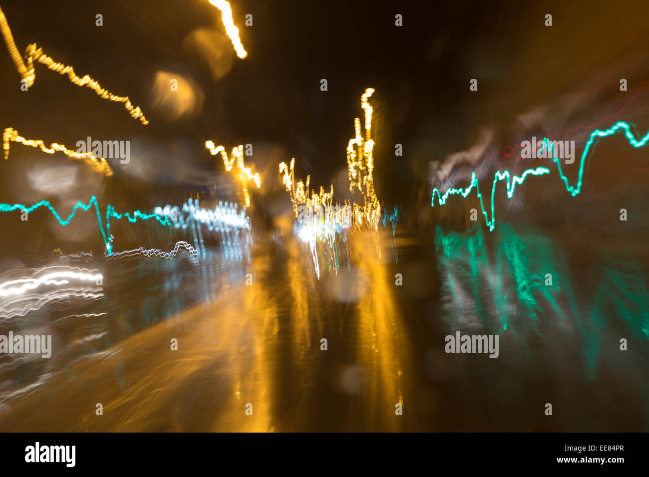 Abstract speed Light streaks Stock Photo - Alamy
