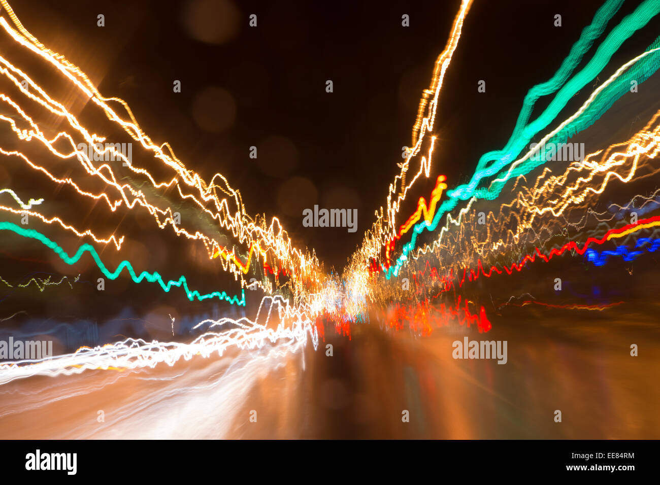 Abstract speed Light streaks Stock Photo - Alamy