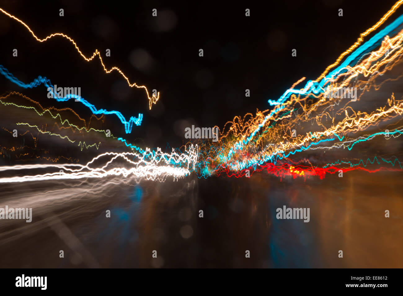 Abstract speed Light streaks Stock Photo - Alamy