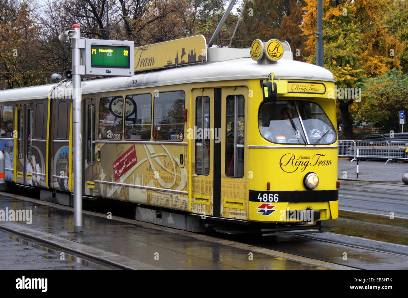 The tram in the capital city of Vienna, in Austria Stock Photo - Alamy