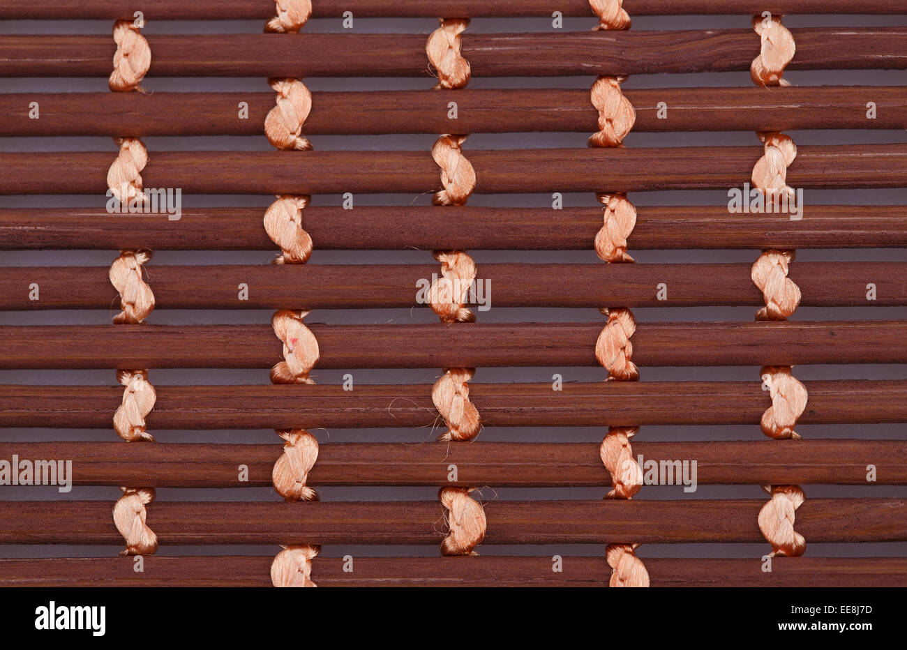 Wooden place mat texture for background, close-up image Stock Photo - Alamy