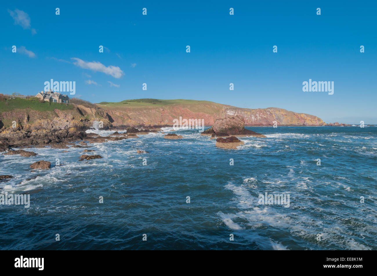 Wild sea Starney Bay St Abbs Scottish Borders Scotland Stock Photo - Alamy