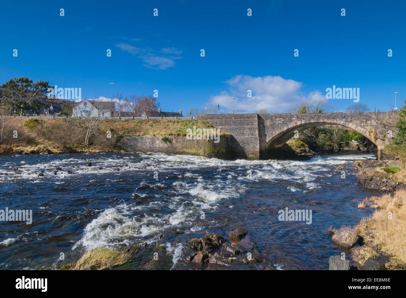 Bridge over the River Ewe at Poolewe Ross & Cromarty Highland Scotland ...