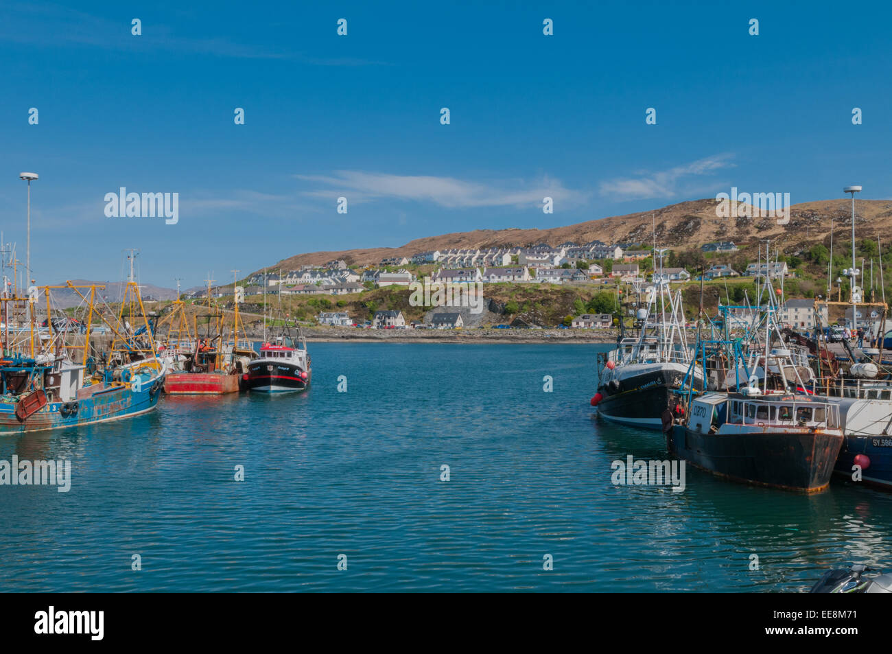 Fishing boats in Mallaig Harbour Highland Scotland Stock Photo - Alamy