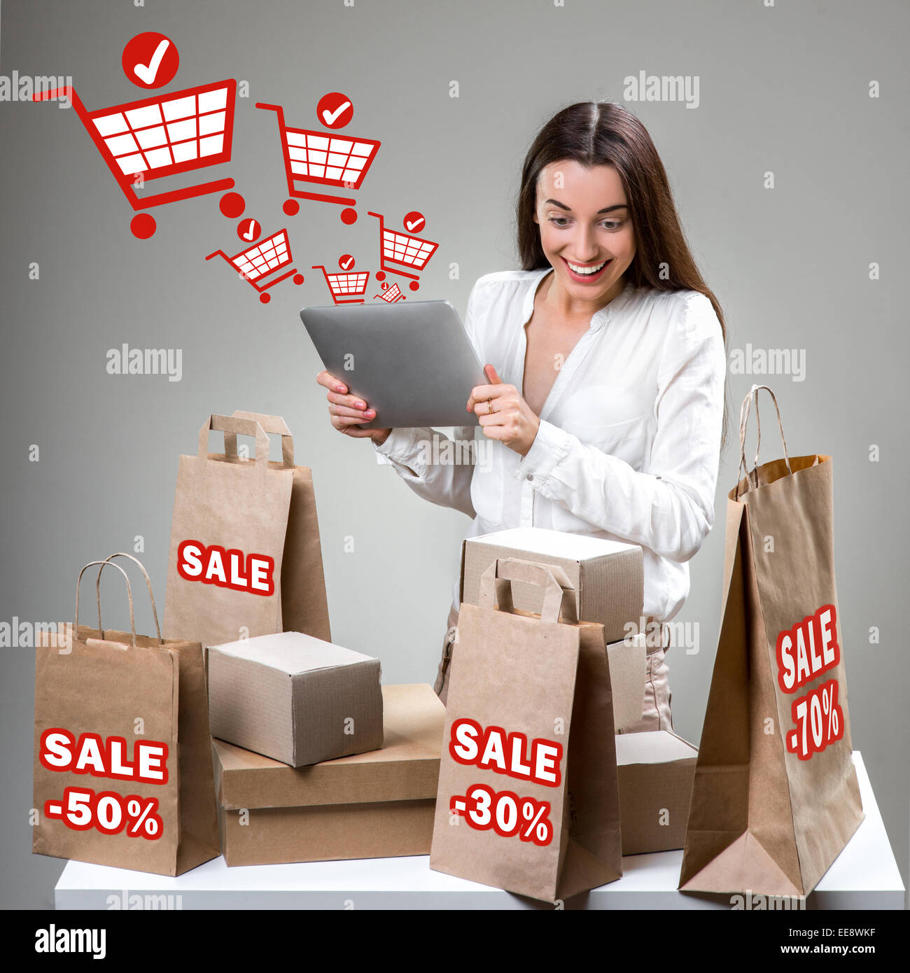Online shopping concept Stock Photo - Alamy