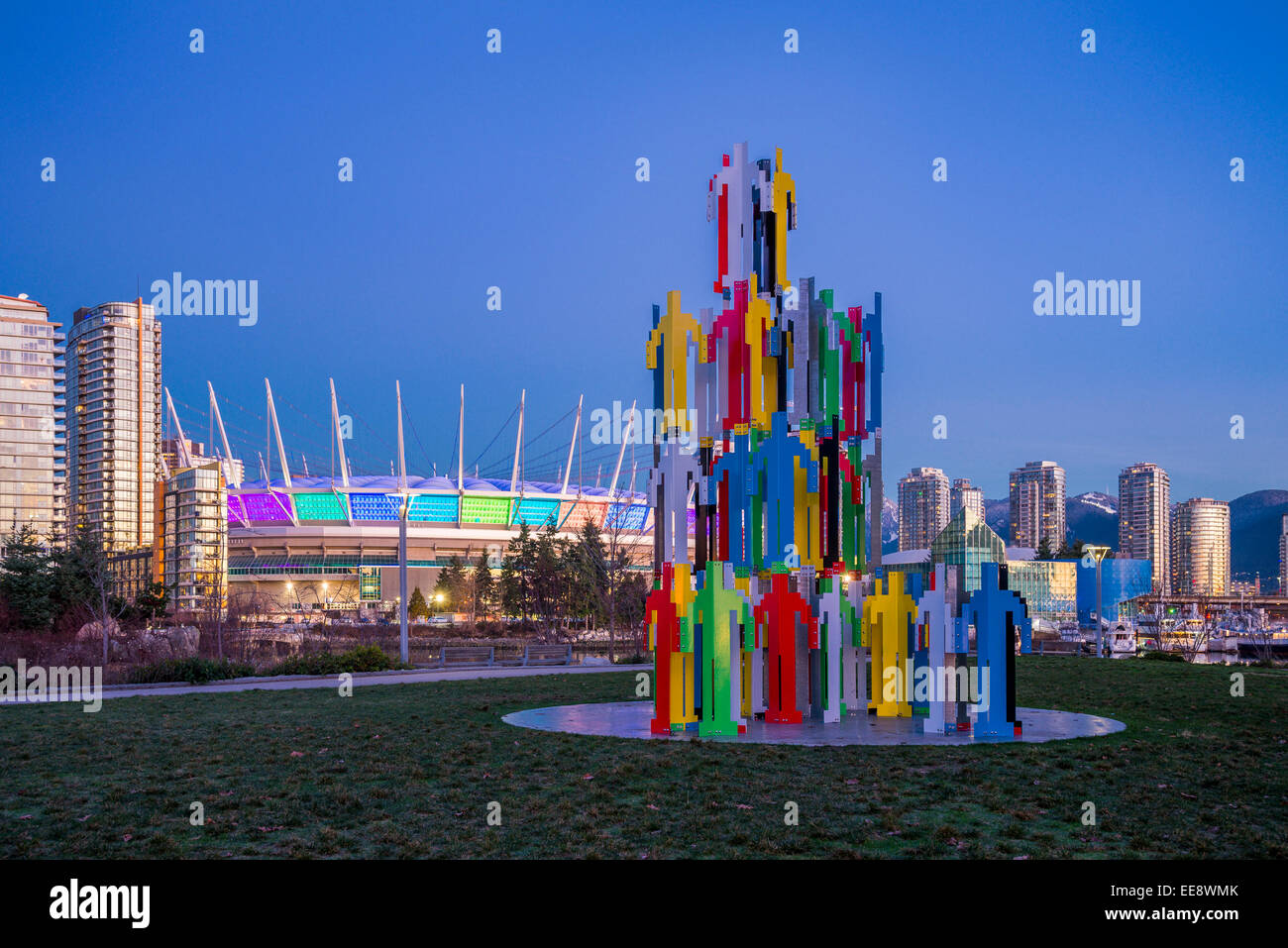 Human structures , a sculpture by Jonathan Borofsky, Hinge Park ...