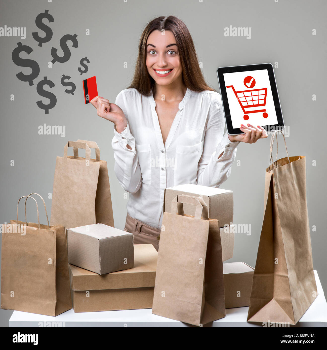Online shopping concept Stock Photo - Alamy