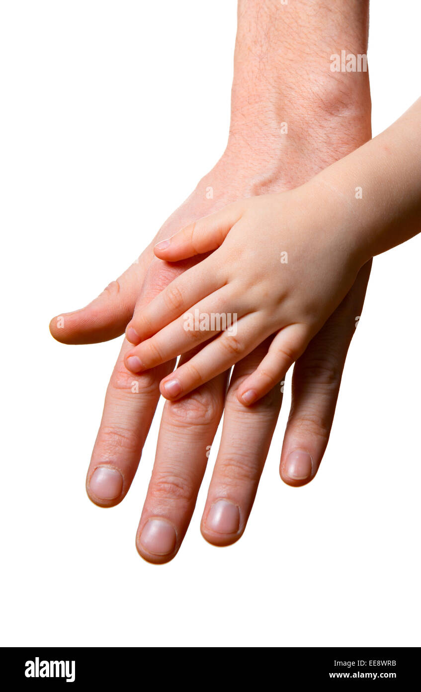 children and man hands isolated on white Stock Photo - Alamy