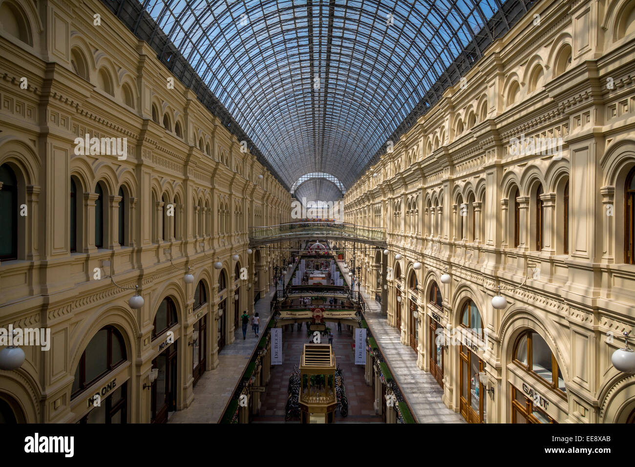 Interior of Gum Department Store Moscow Stock Photo - Alamy