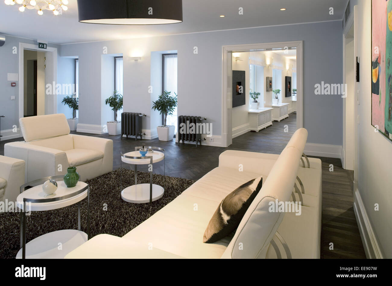 Luxury Interior of a guest room in the private house, studio. Indoors ...