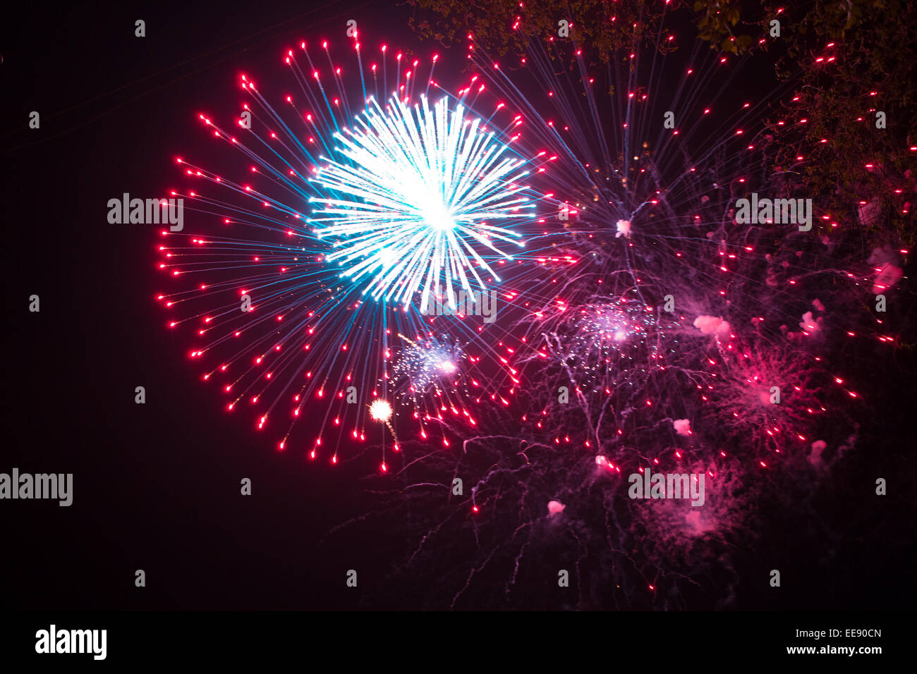 Artificial fire works hi-res stock photography and images - Alamy