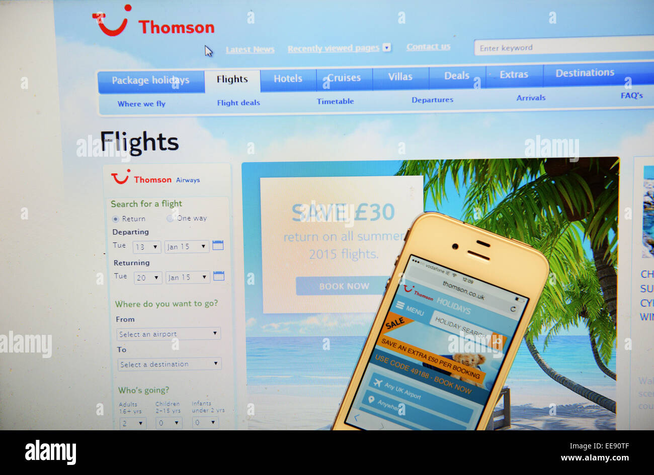Thomson website hi-res stock photography and images - Alamy