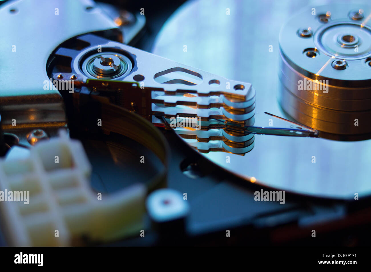 close up of hard disk with abstract reflection Stock Photo - Alamy