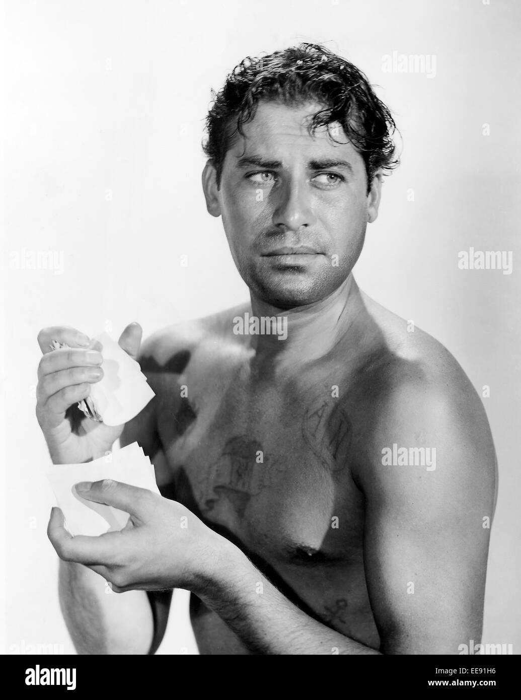 John Hodiak, publicity portrait for the film, "Lifeboat", 1944, TM ...