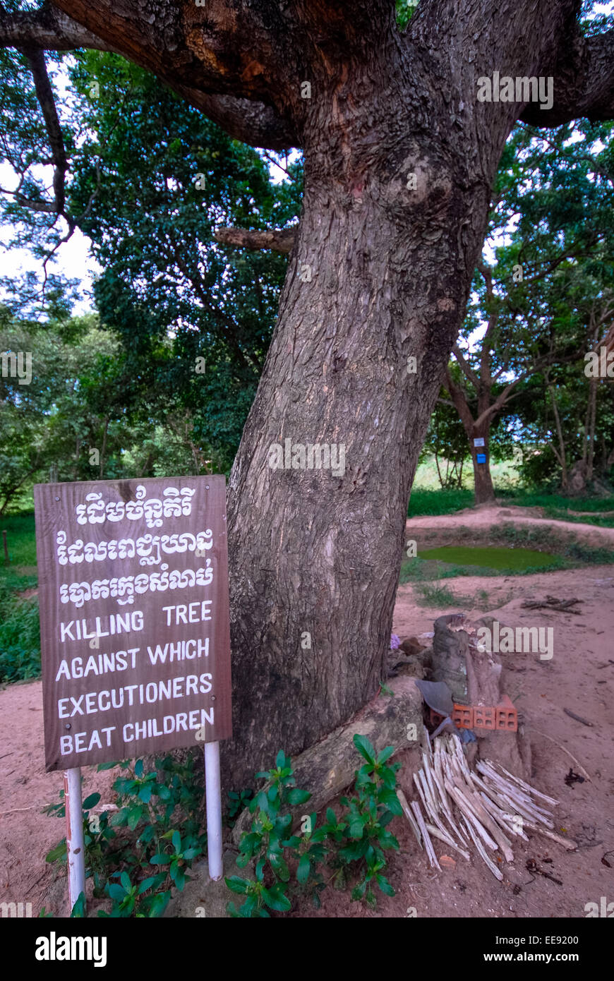 choeung memorial killing fields cambodia Stock Photo - Alamy