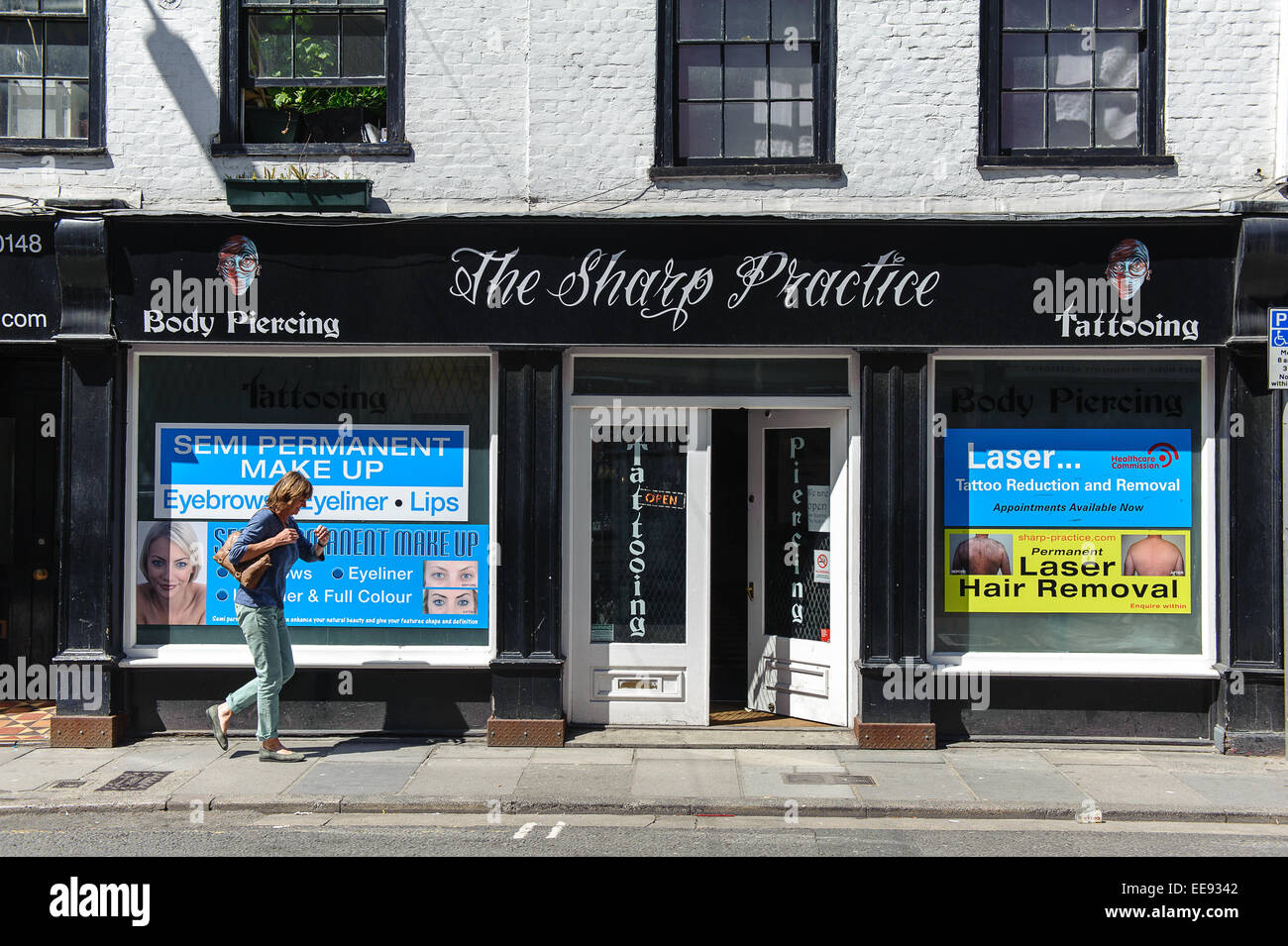 The Sharp Practice Tattooist Salisbury Wiltshire Stock Photo - Alamy