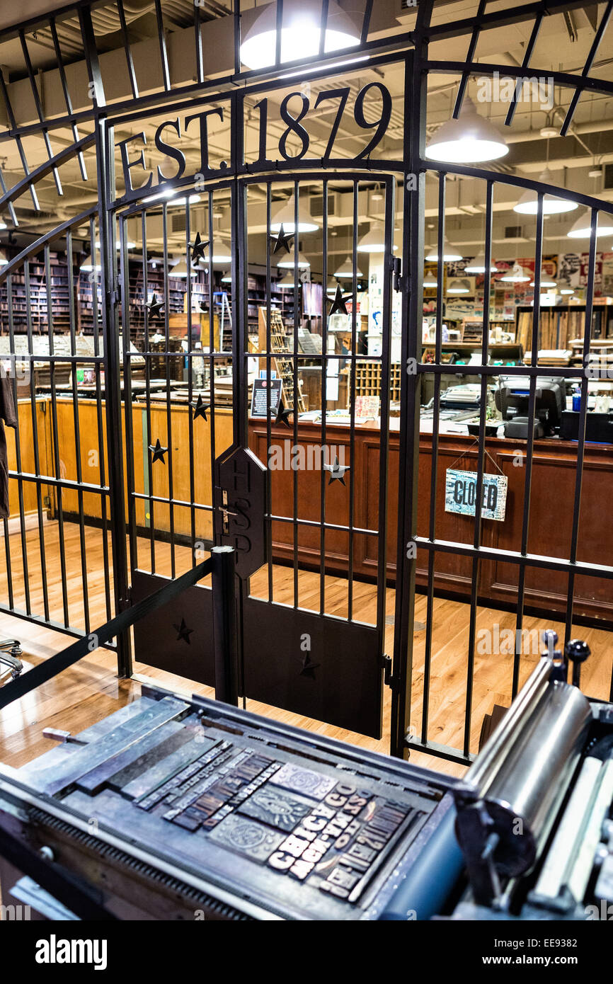 Hatch Print Show letterpress shop in the Country Music Hall of Fame in ...