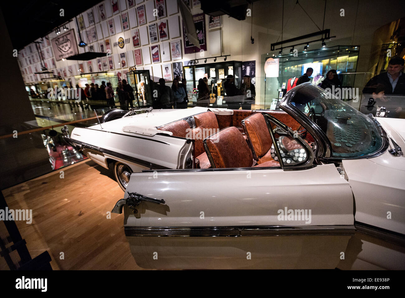 Museum display of Webb Pierce Pontiac Bonneville at the Country Music ...