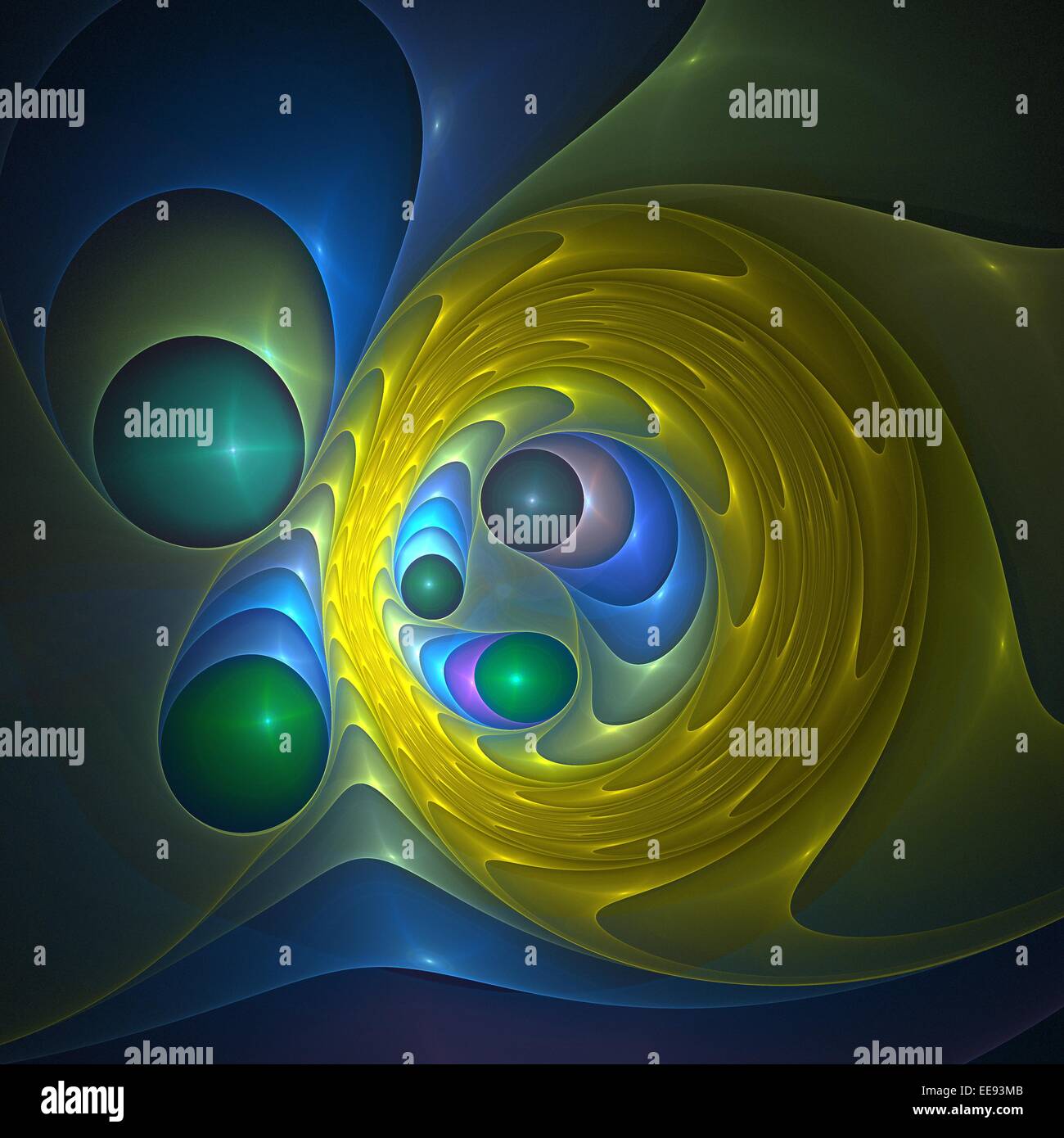 Abstract shapes made of fractal textures Stock Photo - Alamy