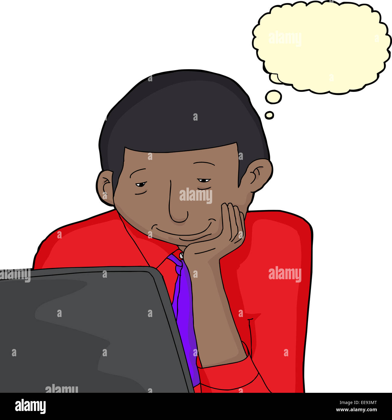 Cartoon grinning man hi-res stock photography and images - Alamy