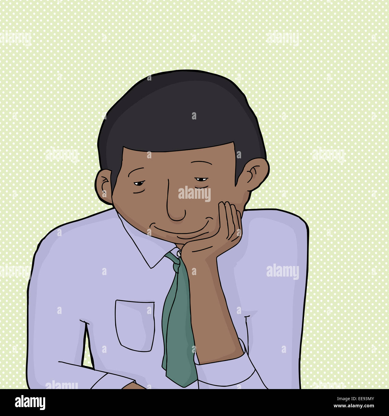 Cartoon grinning man hi-res stock photography and images - Alamy