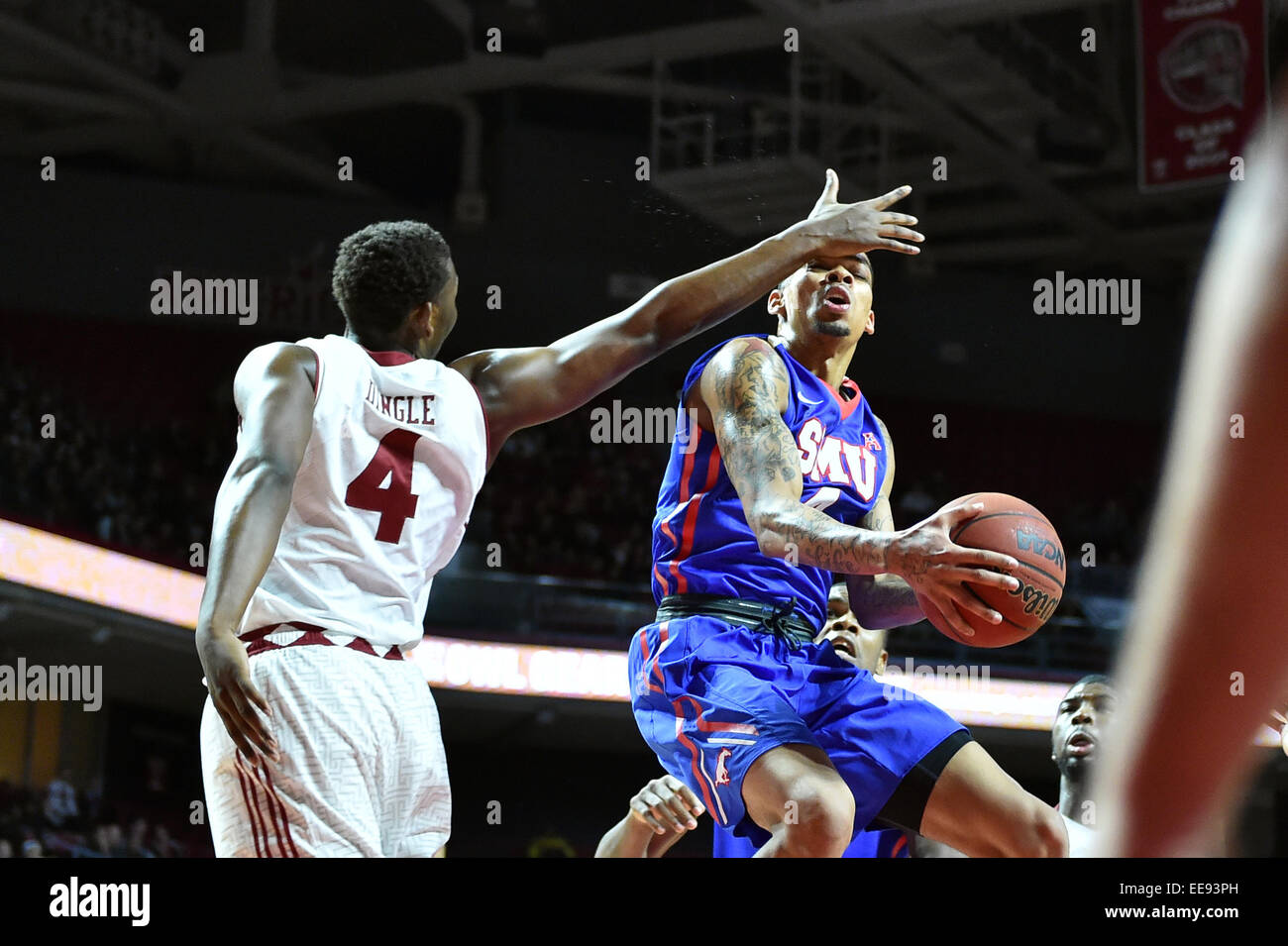 Philadelphia, PA, US. 14th Jan, 2015. Southern Methodist Mustangs guard ...