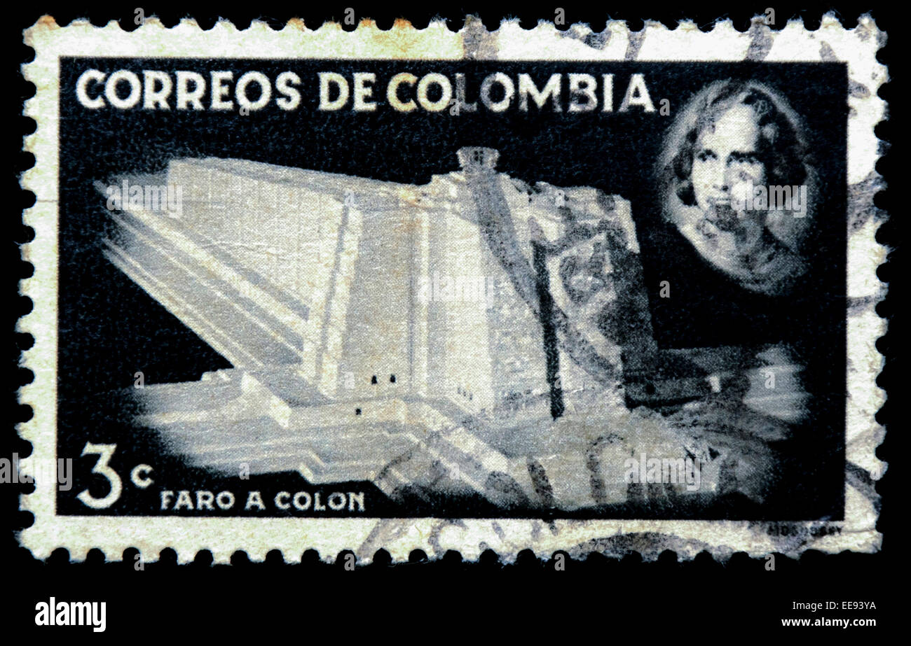 postage stamp columbia Stock Photo - Alamy