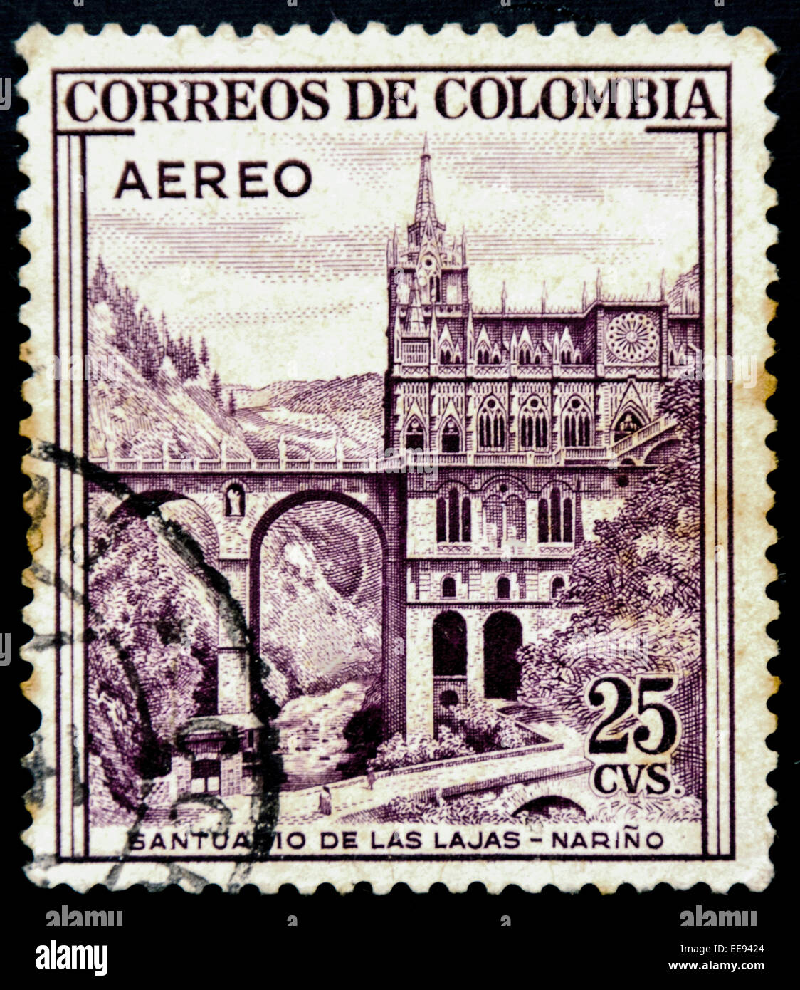 Colombia postage stamp hi-res stock photography and images - Alamy