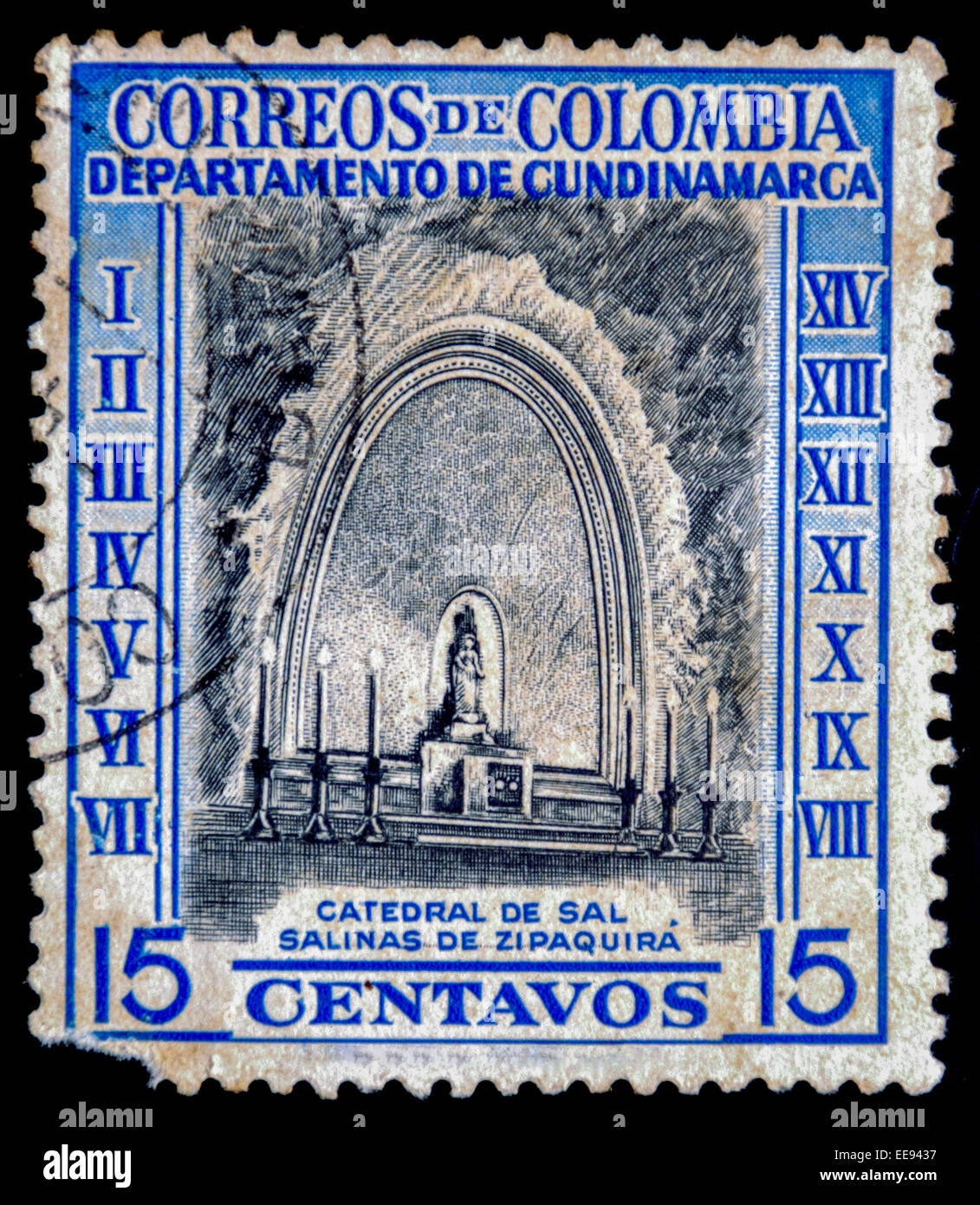 postage stamp columbia Stock Photo - Alamy