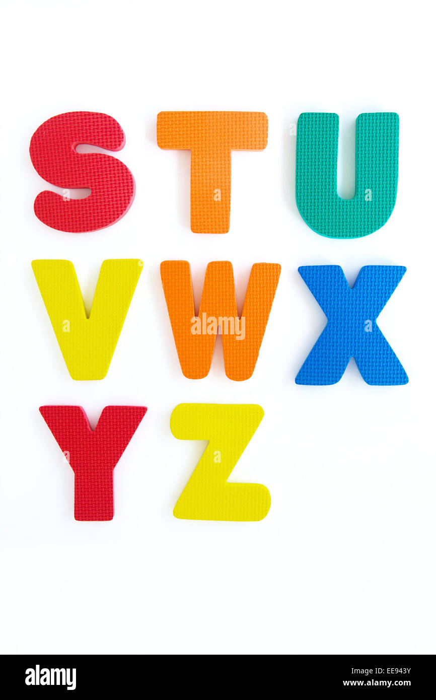 Rubber alphabet hi-res stock photography and images - Alamy