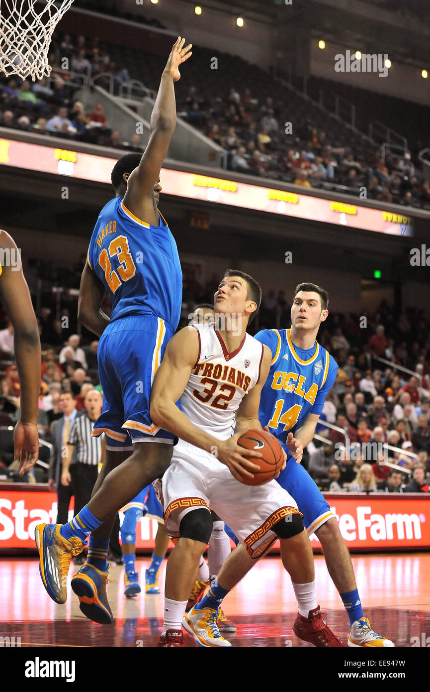 Los Angeles, CA, USA. 14th Jan, 2015. USC Trojans forward Nikola ...