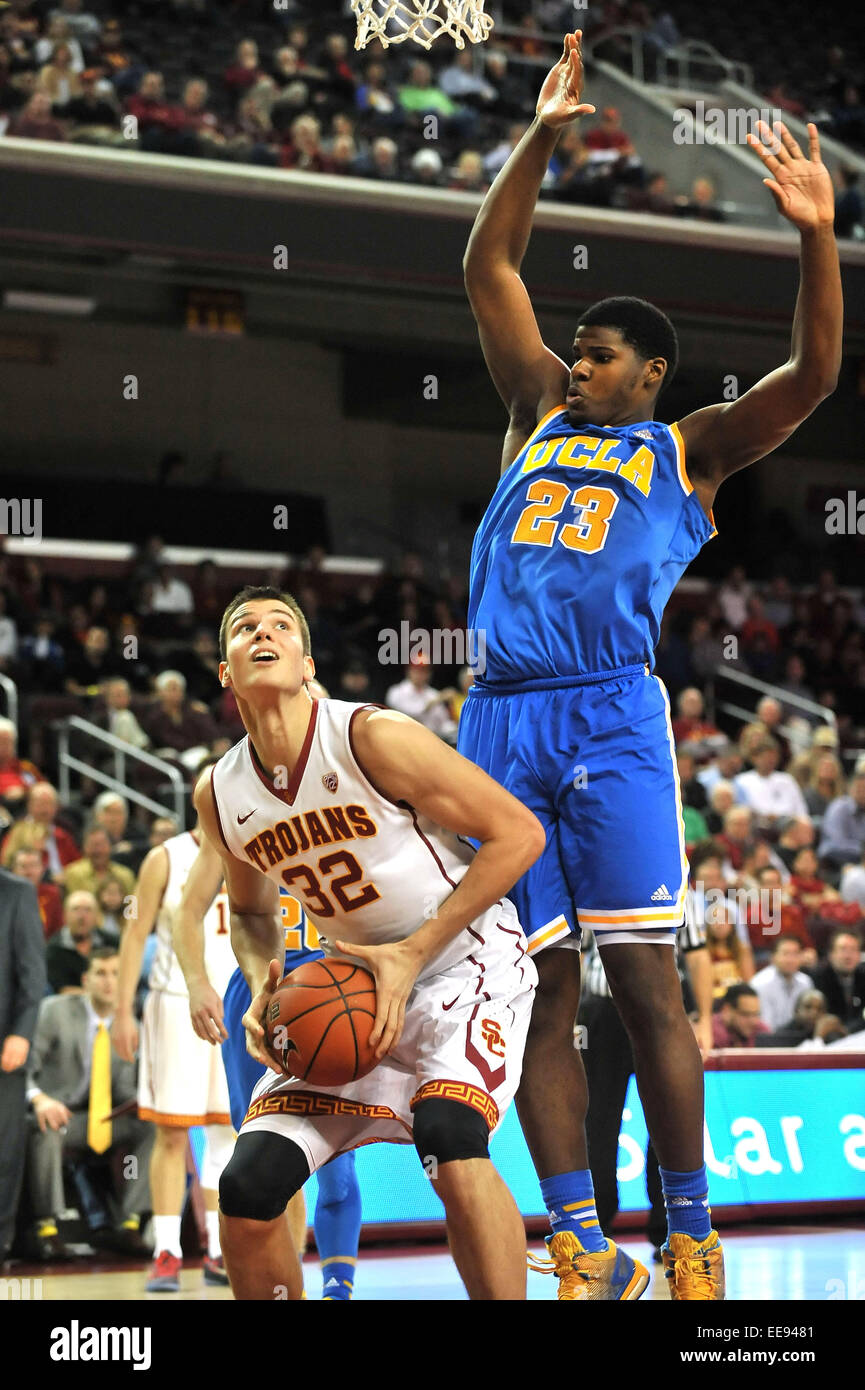 Los Angeles, CA, USA. 14th Jan, 2015. USC Trojans forward Nikola ...