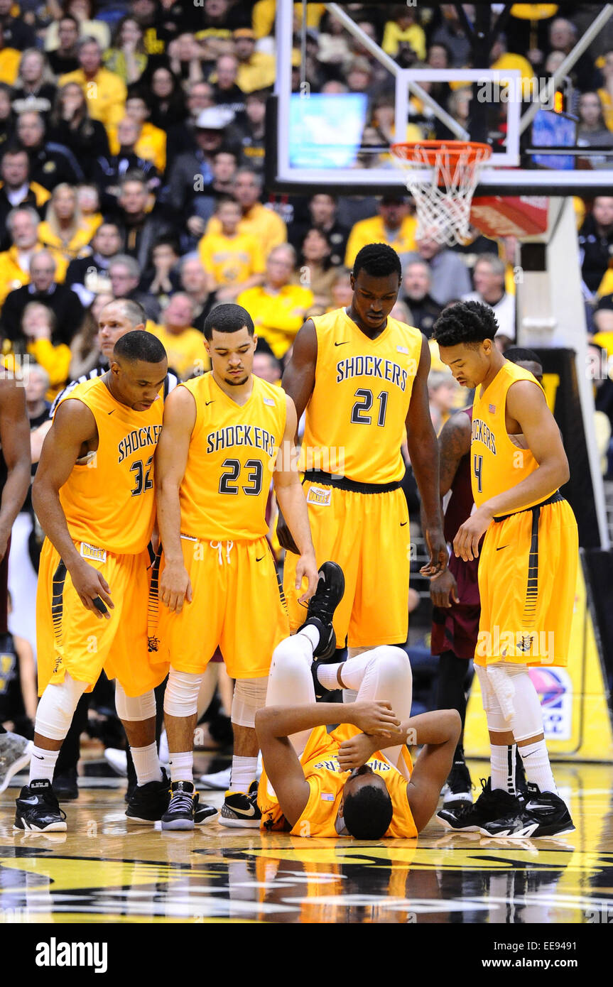 Wichita state shocker cheerleaders hi-res stock photography and images ...