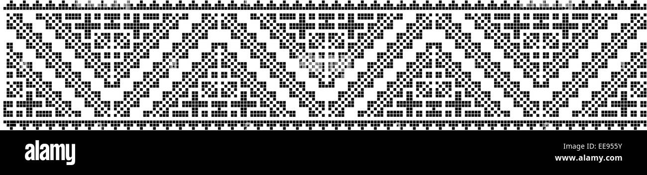 romanian traditional ethnic costume motif genuine pattern Stock Photo ...