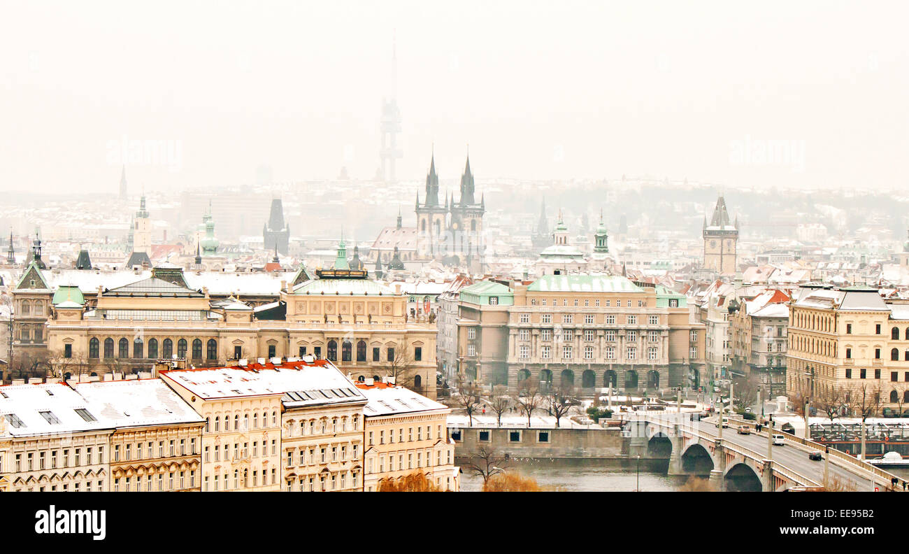 Praha city panorama prazsky hi-res stock photography and images - Alamy