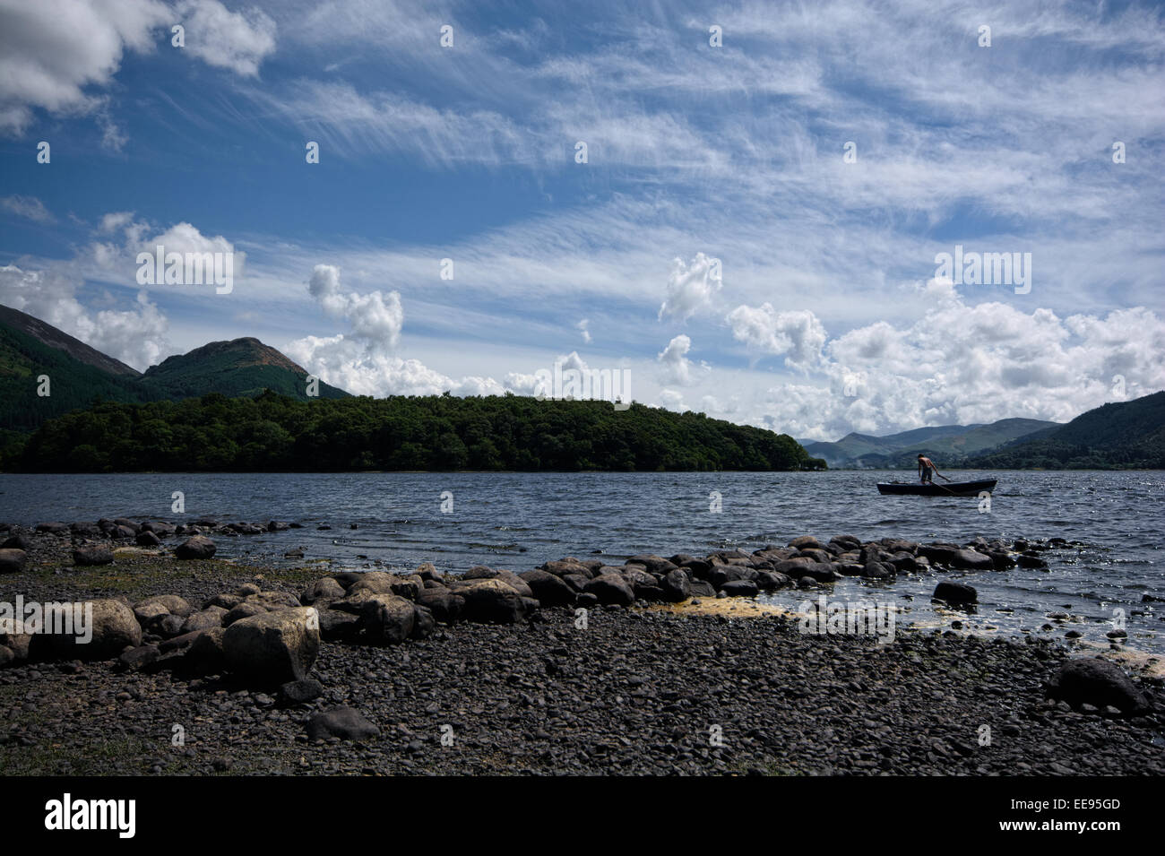 Bassenthwaite in the Lake District National Park, Cumbria Stock Photo ...